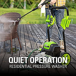 Greenworks 1800 PSI 1.2 GPM Pressure Washer (Open Frame) PWMA Certified