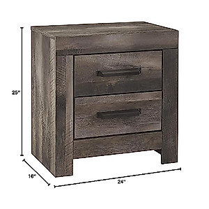 Signature Design by Ashley Wynnlow Nightstand, Dark Weathered Gray