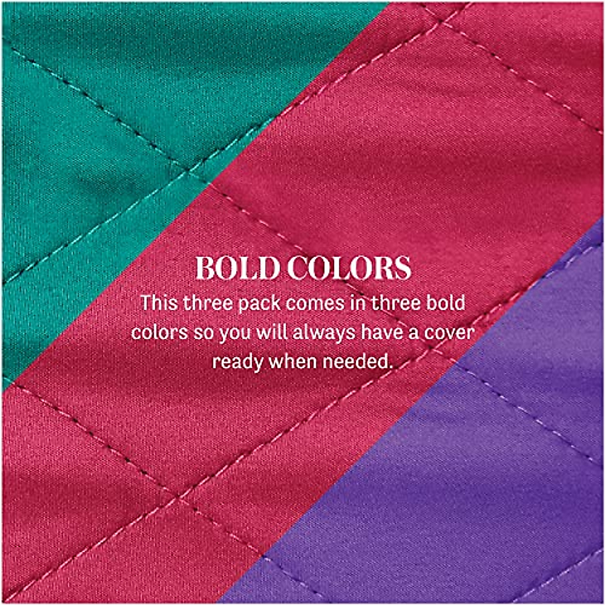 Clean Cart Secure Shopping Cart Handle Cover with Ultra-Fresh Technology, Bright Colors, 3-Pack