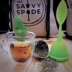 Tea Seeds Herb Garden Kit Indoor – Non-GMO Heirloom Chamomile, Lavender, Mint, Lemon Balm Herbal Tea Seeds for Planting – Tea Making Kit w/Soil Amendments, Markers, Infuser – Gardening Gifts