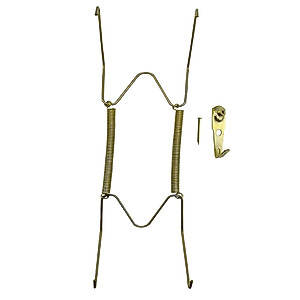 Xinlinke Plate Hangers for The Wall 8 inch Decorative Dish Display Tray Holder with Installation Hooks 5 Pack