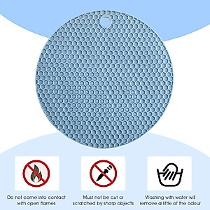 Lusofie 3pcs Silicone Jar Opener Gripper Pad, Rubber Jar Opener Gripper Pad Multi-purpose Round Honeycomb Jar Opener for Weak Hands Bottle Lid Opener 17cm/6.69Inch