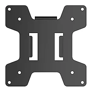 WALI VESA Mounting Plate 75 by 75 mm to 100 by 100 mm for WALI Monitor Mounting System (VESA-1), 1 Pack, Black