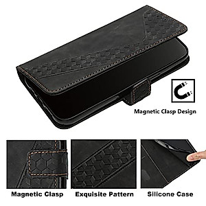 Yiminu.DS Compatible with Xiaomi 13 Lite Case, PU Leather Flip Wallet Mobile Phone Case, Shockproof Flip Case, Protective Case with Folding Stand Function and Card Slots, Black