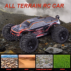 JLB Racing Cheetah 1:10 Scale RC Car Truck, 80+ KM/H High Speed RTR RC Truck, 2.4GHZ Radio Controlled Electric RC Car, 4WD 4x4 Off Road Monster Truck for Adults, IPX7 Waterproof Racing Vehicle Truck