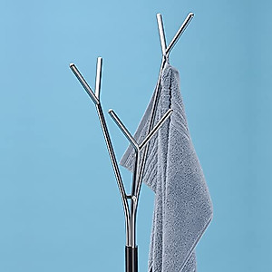 kela Free Standing Towel Rack Stand - Tree Style Organizer for Bath and Hand Towels - Study by Weight - Elegant by Design - Chrome and Black