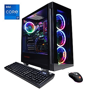 CYBERPOWERPC Gamer Xtreme VR Gaming PC, Intel Core i7-12700KF 3.6GHz, GeForce RTX 3060 12GB, 16GB DDR4, 500GB NVMe PCIe SSD, 2TB HDD, WiFi & Win 11 Home (GXiVR8400A9), Black