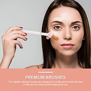 Lurrose 3Pcs Foundation Sponge Powder Puff Mushroom Head Dry and Wet Makeup Puff Makeup Brush Sponge Applicator Concealer Brush Sponge for Women Girls