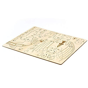 DreamWorks How to Train Your Dragon Toothless 3D Wood Puzzle & Model Figure Kit (41 Pcs) - Build & Paint Your Own 3-D Movie Toy - Educational Gift for Kids & Adults, No Glue Required, 8+ 