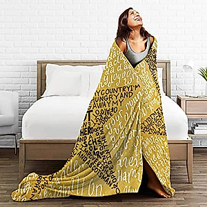 Ultra Soft Throw Blanket Flannel Fleece All Season Light Weight Living Room/Bedroom Warm Blanket