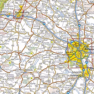 Virginia Map (National Geographic Guide Map)