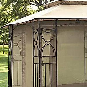 Garden Winds Colonial Estates/Mika Ridge/River Delta Gazebo Replacement Canopy Top Cover - RipLock 350
