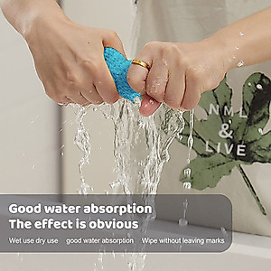 HAOBAOBEI Kitchen Towels, 10 Pack 12x12 Inch Absorbent Soft Dish Towels for Kitchen, Microfiber Kitchen Wash Cloth, Dish Rags for Washing Dishes, Dish Towel and Dish Dish Rag Sets, Blue Pink Beige