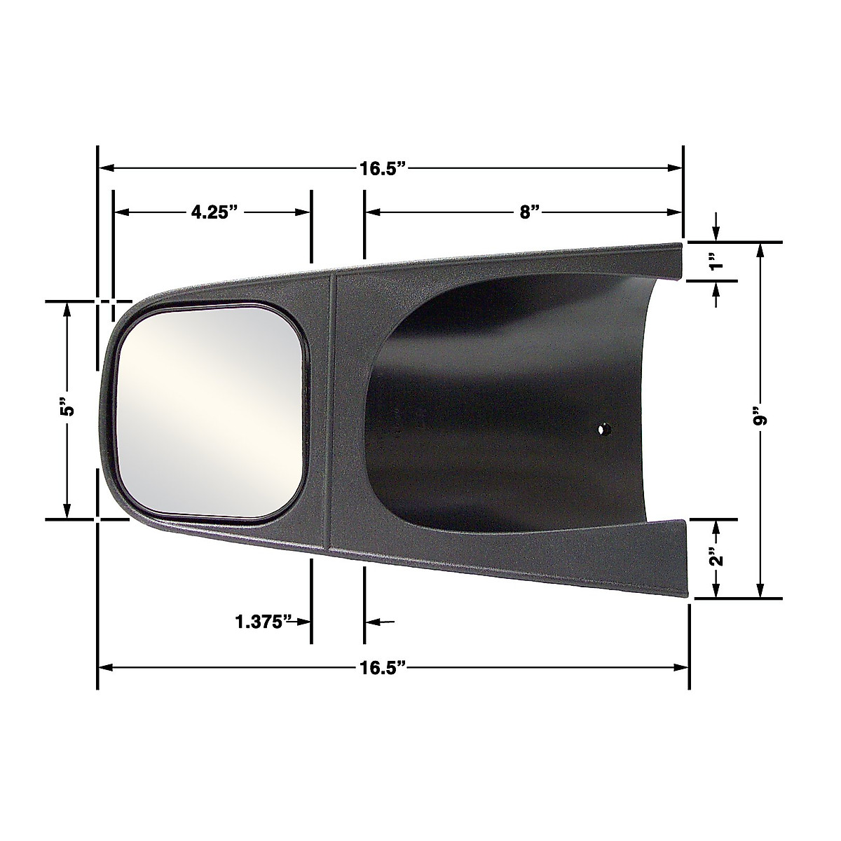 CIPA 11600 Custom Towing Mirror - Ford/Lincoln, Pair, chrome