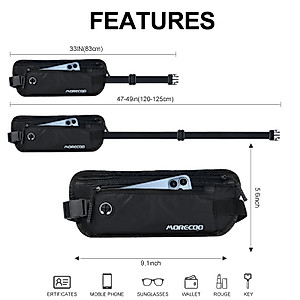 Running Belt for Women Men,Workout Fanny pack for Travel,Phone Holder for Running,Runner waist pack for Running Walking Cycling Camping Gym