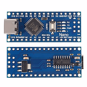 ACEIRMC 3pcs Type-C USB CH340 5V 16MHz for Nano 3.0 ATmega328P Controller Board Compatible for Arduino Nano CH340 USB Driver Nano V3.0 ATmega328 (Type-C)