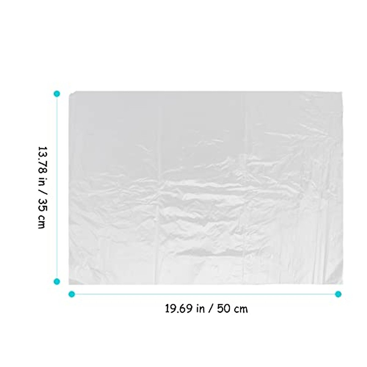 TEHAUX Disposable Rabbit Cage Liner, Plastic Bunny Cage Mat Film to Replace Diapers Suitable for Most Rabbit, Hamster, Guinea Pigs& All Small Animals- 100 PCS Universal Toilet Film- Size S