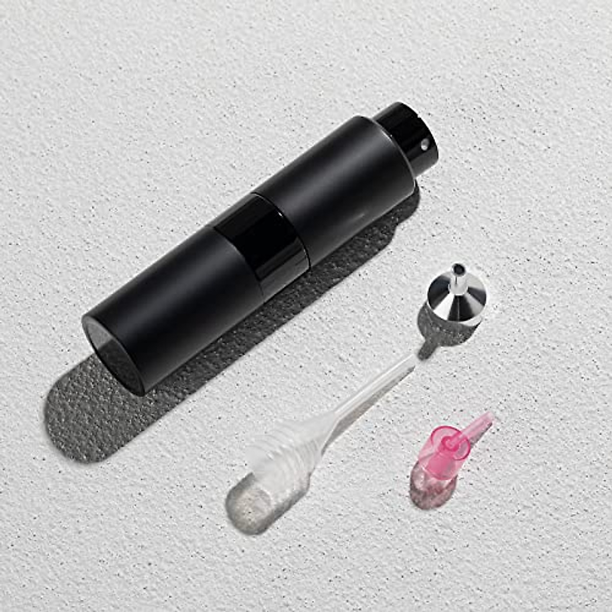 owlyee 20ML Perfume Atomizer, Travel Cologne Spray Bottle, Mini Empty Sprayer Dispenser (Black, 1PCS)