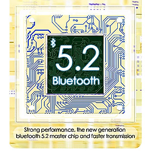 eleror T7 Wireless Earbuds Active Noise Cancelling, 4Mic Call ANC Noise Cancellation Bluetooth Headphones and Immersive Sound with Wireless Charging, Comfortable/Secure Fit, Light Weight (Blue)