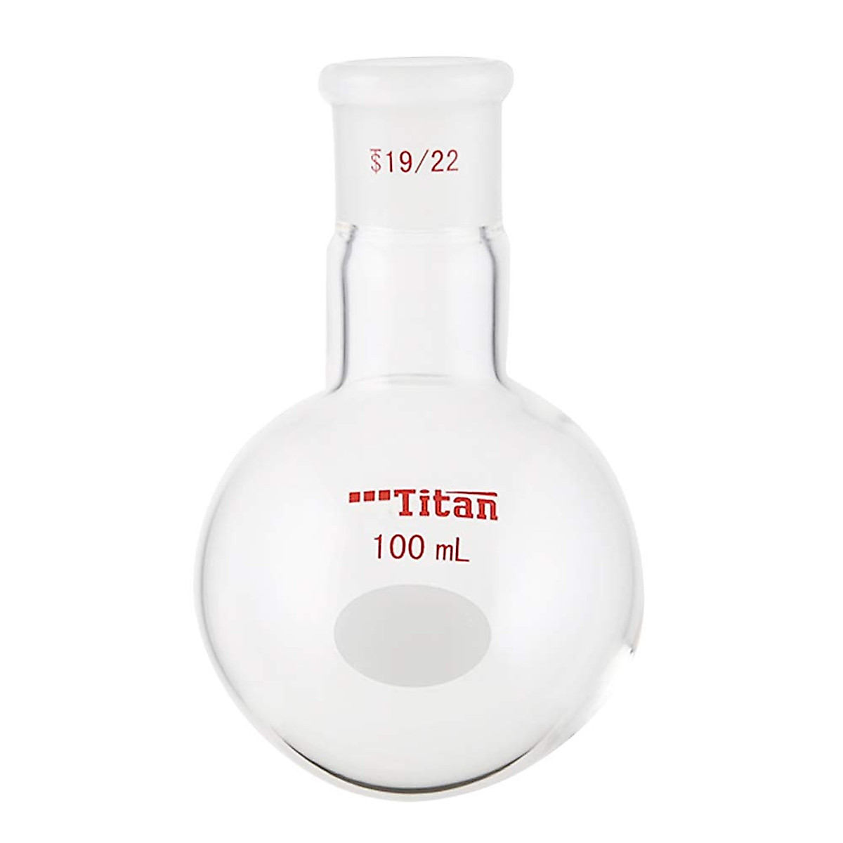 ADAMAS-BETA 100ml Single Neck Round Bottom Boiling Flasks Borosilicate Glass with 19/22 Standard Taper Outer Joint