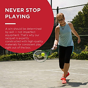 GAMMA Sports Junior Tennis Racquet: Quick Kids 21 Inch Tennis Racket - Prestrung Youth Tennis Racquets for Boys and Girls - 93 Inch Head Size - Red