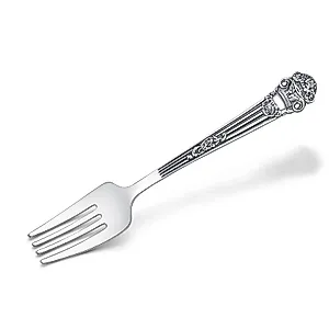 Forks and Spoons Silverware Set, Premium 999 Sterling Silver Flatware Cutlery Set for Home, Kitchen and Restaurant, Mirror Polished, Handmade(F*-Fork)