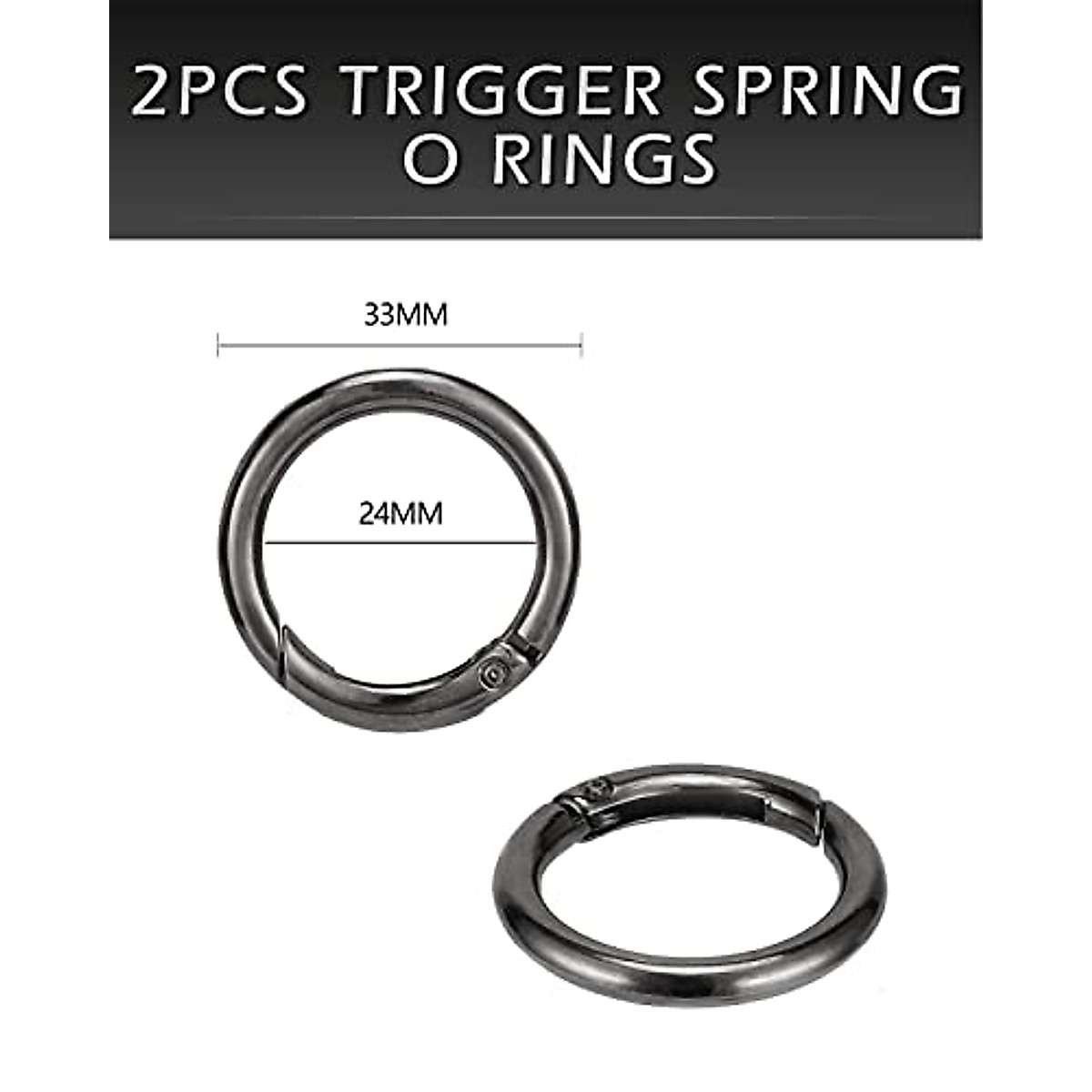 DAYGOS Key Chain Quick Release Key Ring, Heavy Duty Car Keychain Holder Clip with Easy Detachable Valet Key Ring for Men and Women