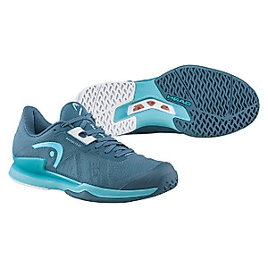 HEAD Women's Sprint Pro 3.5 Tennis Shoes (US, Blue Turquoise, Numeric_5_Point_5)