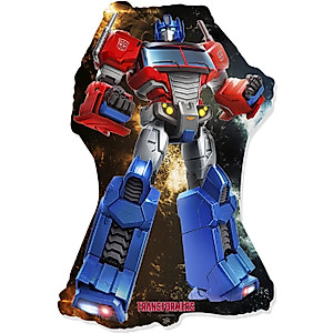 Epic Party Plan Optimus Prime Transformers Balloon Set of 3 - 30'' Tall Centerpiece for Boys' Birthday, Graduation, Summer Party Decorations