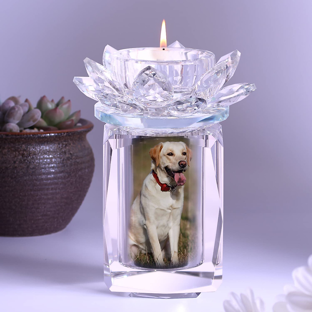 Contid Mini Urns Crystal Ashes Cremation Keepsake Photo Urn Small Urns Cremation Funeral Picture Ashes Holder Urns for Human or Pet to Remember Your Loved One Lost