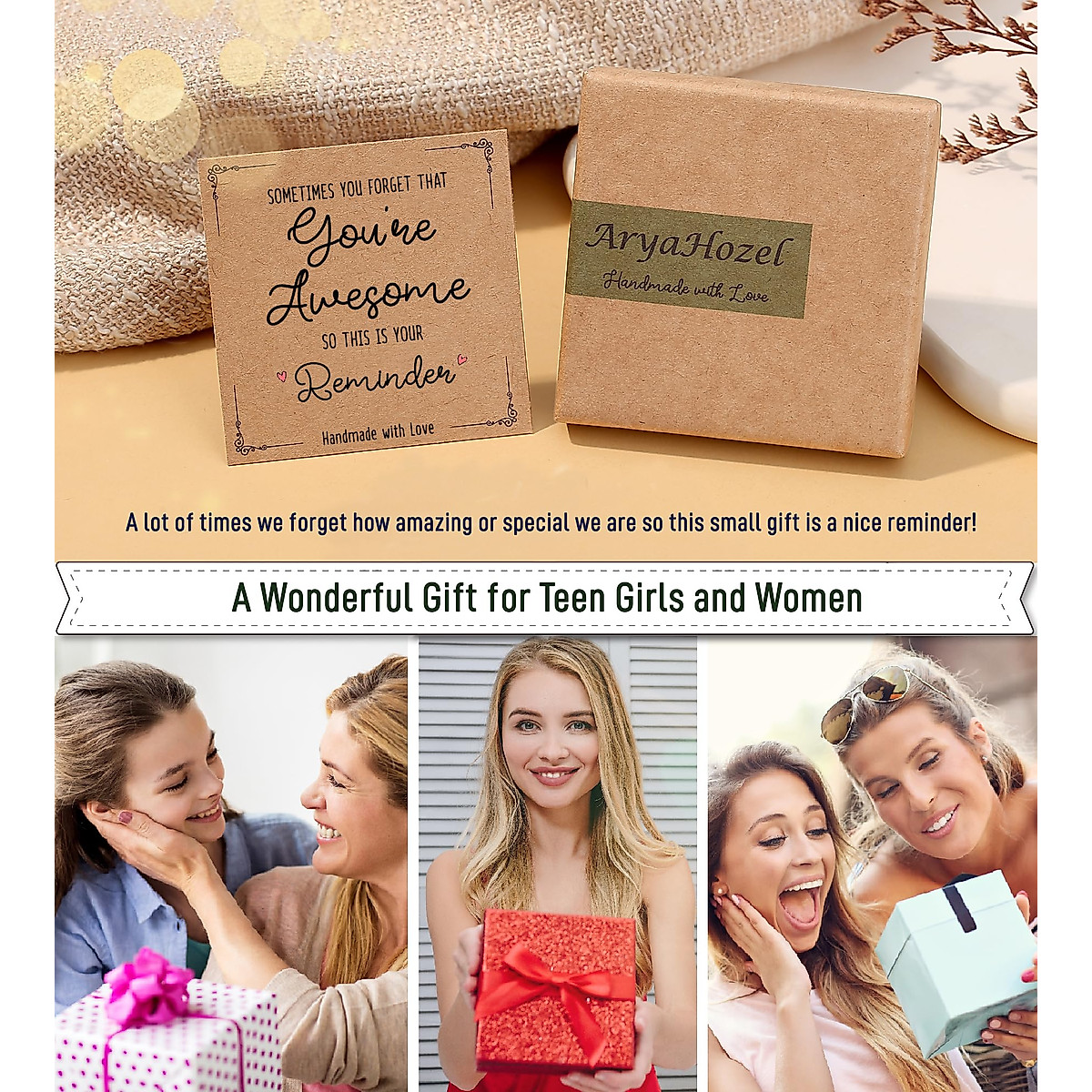 AryaHozel Easter Gifts for Kids, Bracelets for Teen Girls Women Birthday Gifts Ideas Easter Basket Stuffers Teens Tween Teenage Girls Jewelry Ages 8 12 Year Old 14 16 18 Awesome Stocking Valentines