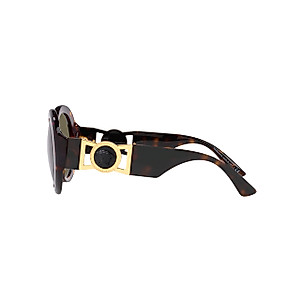 Versace Woman Sunglasses Havana Frame, Brown Lenses, 55MM