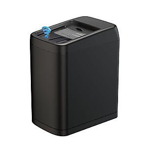 ELLO&ALLO Garbage Can 8 Gallon 30 Liter Kitchen Motion Sensor Trash Can Automatic Touch Free High-Capacity with Lid Black Waste Bin