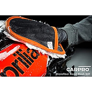CARPRO Hand Wash Microfiber Mitt - Plush Microfiber Car Wash Mitt, Scratch Free & Swirl Free Car Wash Kit Essential - (Pack of 1)