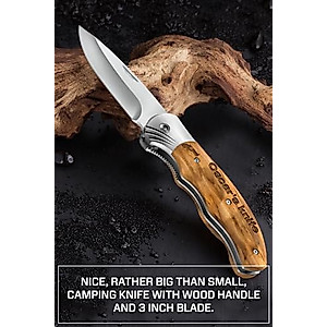 Personalized Gift for Men - Customized Pocket Knife Custom Engraved Knives Gifts Dad Husband Idea Birthday Christmas Valentine's Day Anniversary Stocking Stuffers 6651 PS