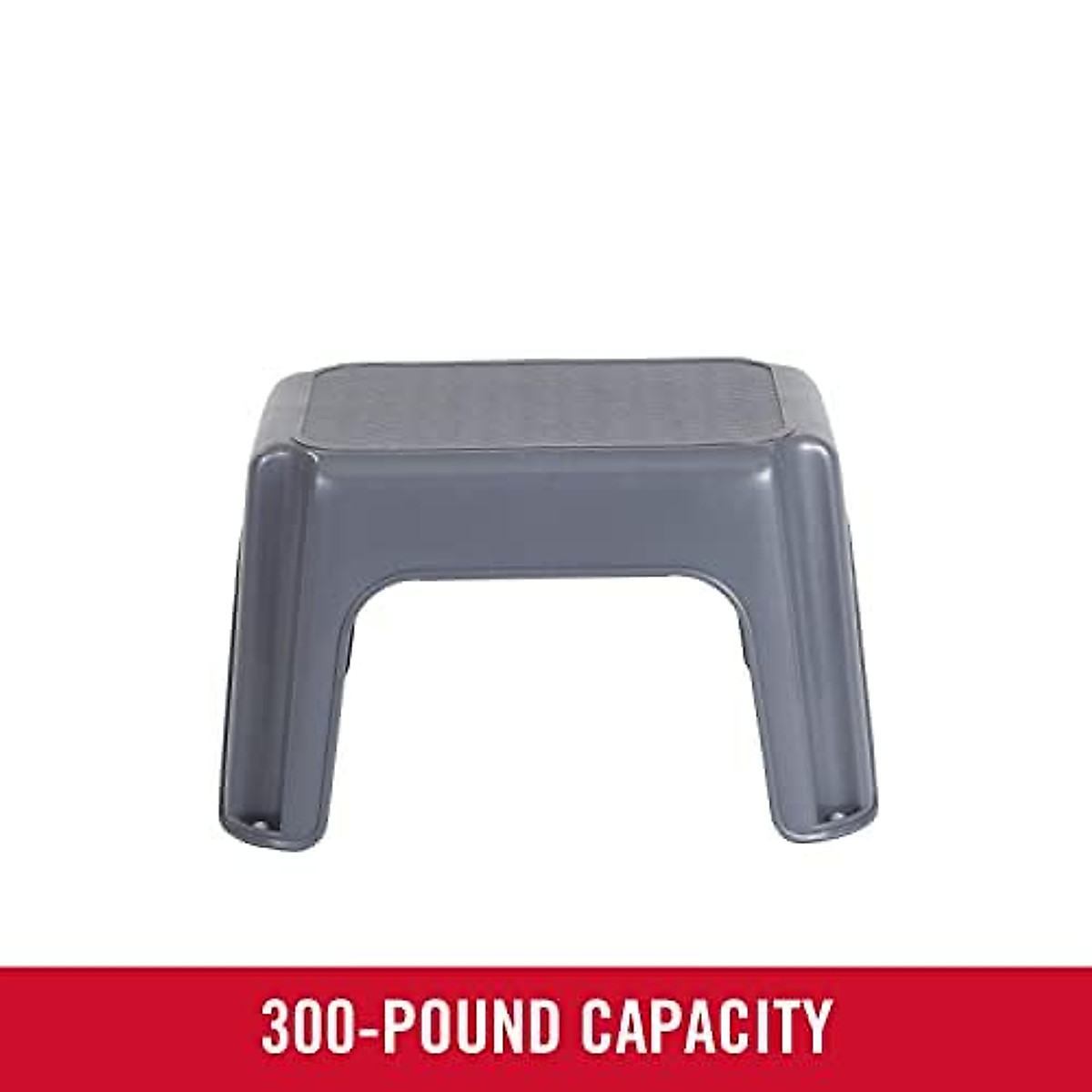 Rubbermaid One-Step Stool, Bisque, Holds up to 200 Pounds, Ideal for Home, Office, Garage, Durable Step Stool, FG275300CYLND, 7.1 inches Height, Gray