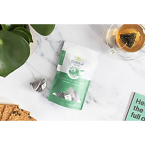 Decaf Oolong Tea Bags, Decaffeinated Hot or Cold Brew, Smoky, Woodsy, Nutty Notes Delicate Toasty Finish - 20 Decaf Oolong Tea Bags