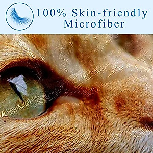 Plush Blanket Throw Blanket Warm Cozy Soft Microfiber Blankets, Animal Orange Cat