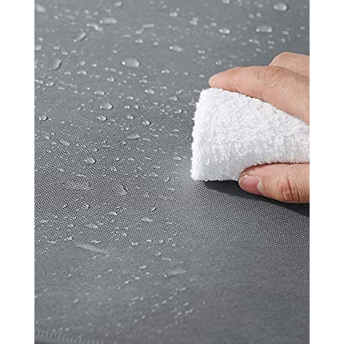 SONGMICS 51-Inch Portable Closet, Wardrobe Storage Organizer with 10 Shelves, Closet System with Hanging Rods and Cover, for Hanging Clothes, Quick and Easy Assembly, Grey URYG93G