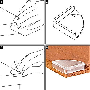 [36 Pack] Slim Clear Edge Bumpers, Tomorotec Corner Protectors Edge Guards Corner Cushion for Baby Safety for Furniture, Slim Table, Windows, Bed and etc