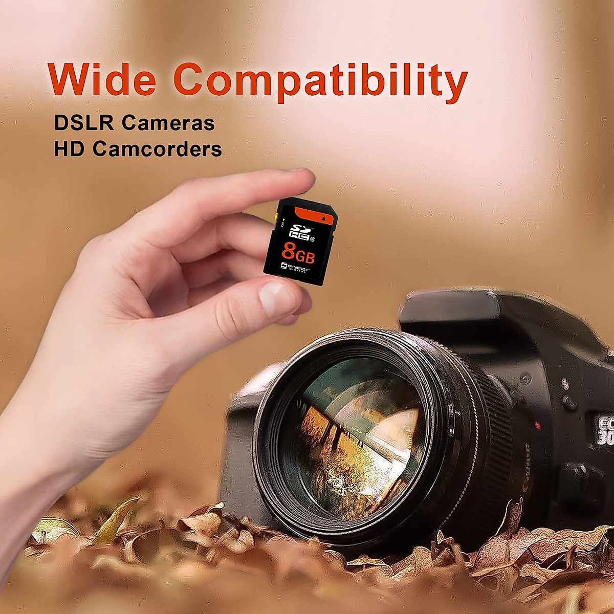 Synergy DIgital Camera Memory Card, Compatible with Canon Powershot A550 Digital Camera Memory Card 8GB Secure Digital High Capacity (SDHC) Memory Card