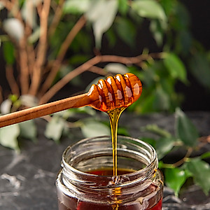 Honey Dipper, Olive Wood Honey Stick, Handcrafted Honey Spoon 6-Inches (6 Inch)