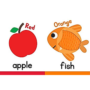 Colorful First Words - Silicone Touch and Feel Board Book - Sensory Board Book