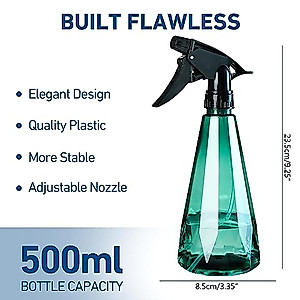 NAGRIS Empty Bottle 17Oz Plant Flower Watering Cans Manual Water Pot Household Garden Watering Tools Refillable Sprayer Atomizer