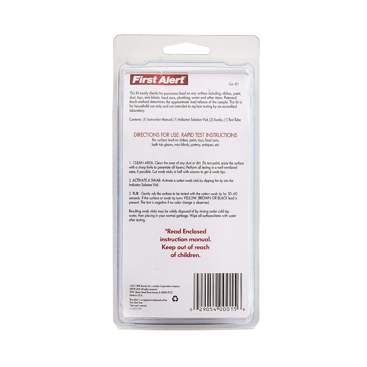 First Alert LT1 Premium Lead Test Kit