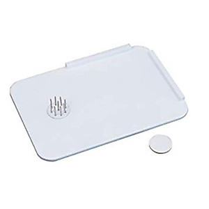 Homecraft Plastic Spread Board with Spikes, Food Tray with L Shaped Corner and Optional Stainless Steel Spikes Hold Food in Place While Cutting and Spreading, Kitchen Aid for Limited Use of One Hand