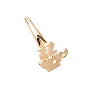 chelseachicNYC Handmade Brush Metal Steamy Coffee Latte Cup Ring Matte Gold