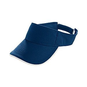 Augusta Sportswear Athletic Mesh Two-Color Visor Navy/White OS