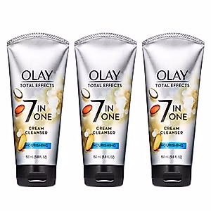 Facial Cleanser by Olay Total Effects Nourishing Cream Facial Cleanser, 5 Fl Oz, Pack of 3