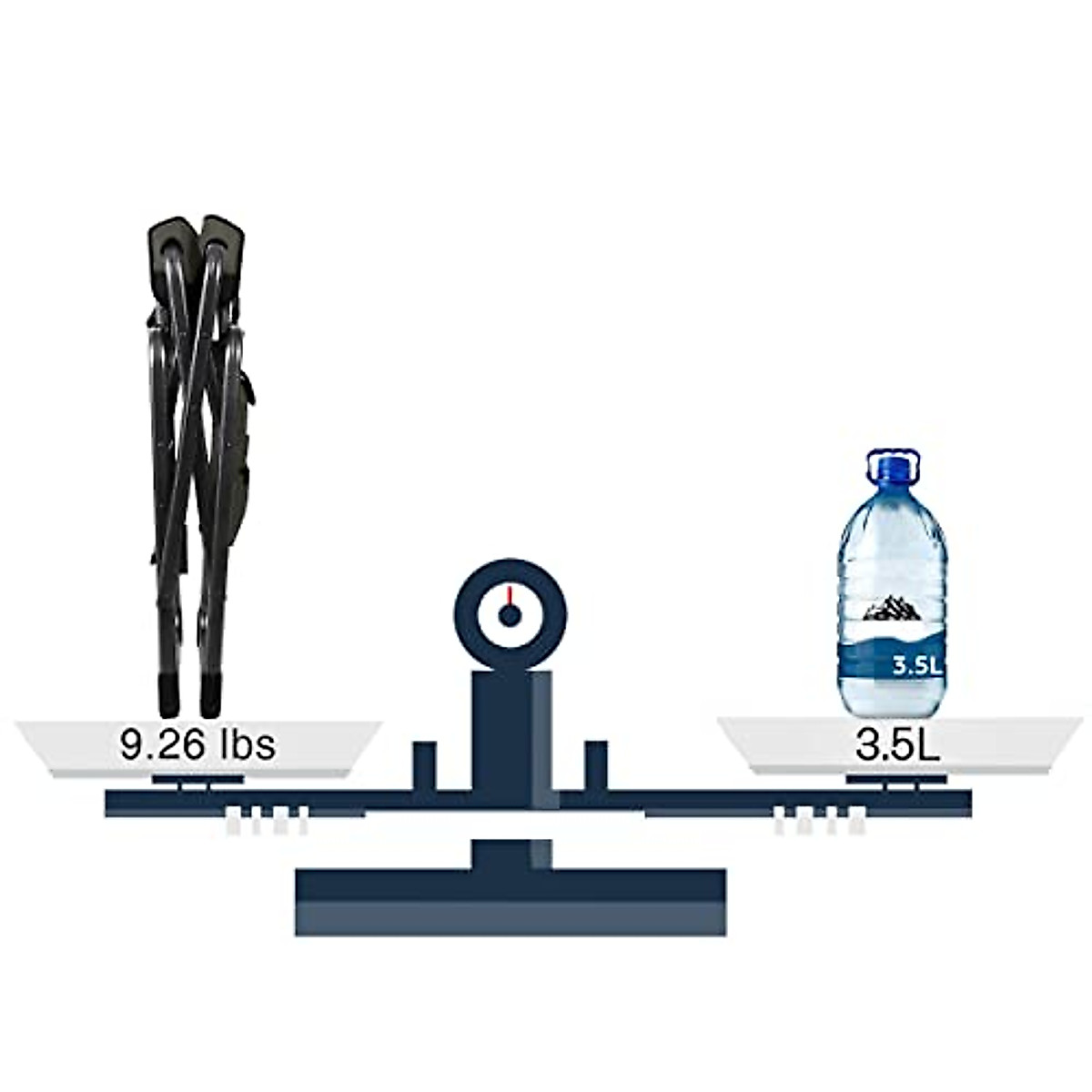 EVER ADVANCED Lightweight Folding Directors Chairs Outdoor, Aluminum Camping Chair with Side Table and Storage Pouch, Heavy Duty Supports 350LBS,Green